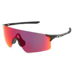 Oakley OO9454 EVZERO BLADES | Herren-Sonnenbrille | Fassung: Randlos, Monoscheibe, Kunststoff, Schwarz Gl&auml;nzend | Glasfarbe: Grau Verlaufend
