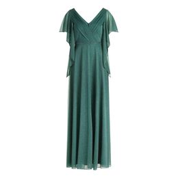 Vera Mont Abendkleid im Glitzer-Look in Green/Grey | Gr.: 38