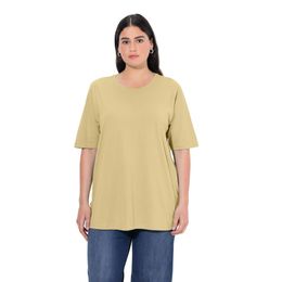 Ulla Popken Shirt in blassgelb | Gr.: 50-52