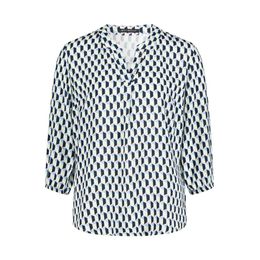 Betty Barclay Schlupfbluse mit 3/4 Arm in Blau/Gr&uuml;n | Gr.: 46