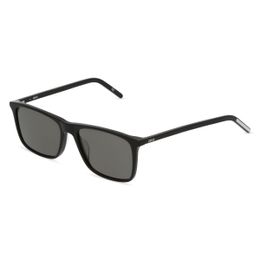 Zeiss ZS22508SP | Herren-Sonnenbrille | Fassung: Vollrand, Quadratisch, Kunststoff, Schwarz Gl&auml;nzend | Glasfarbe: Grau
