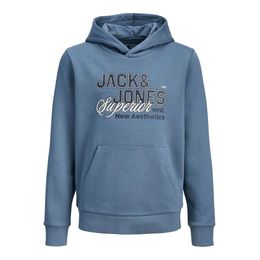 Jack & Jones JACK & JONES Junior Kapuzenpullover in Blue Mirage | Gr.: 152