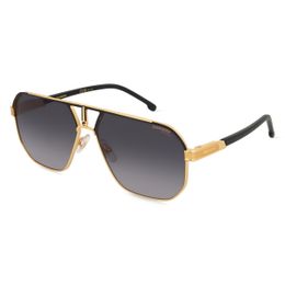 Carrera 1062/S | Herren-Sonnenbrille | Fassung: Vollrand, Quadratisch, Metall, Schwarz Gold | Glasfarbe: Grau Verlaufend