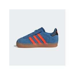 Adidas Sneaker Gazelle in Fokusblau / Solarorange / Kernschwarz | Gr.: 24