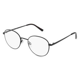 Fielmann OU 001 CL Brille Unisex | Fassung: Vollrand, Panto, Schwarz Matt