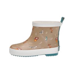 Playshoes Gummistiefel Halbschaft Wildtiere in braun | Gr.: 23