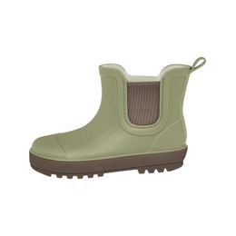 Playshoes Regenstiefel Halbschaft uni in oliv | Gr.: 28