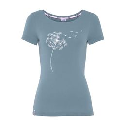 Kangaroos Kurzarmshirt in gr&uuml;ngrau-woll wei&szlig; | Gr.: 36-38
