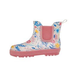 Playshoes Regenstiefel Halbschaft Blumen in ecru | Gr.: 21
