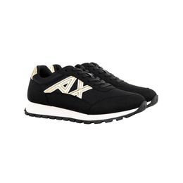 Armani Exchange Sneaker in Schwarz/Gold | Gr.: 41