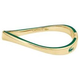 Armreif Lacoste "GLORI", gelbgoldfarben, gr&uuml;n, Armb&auml;nder, Damen, Edelstahl, Armreif
