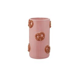H&ouml;ffner Vase Bretzel rosa/pink Keramik Ma&szlig;e (cm): B: 10 H: 17,3 &raquo; H&ouml;ffner