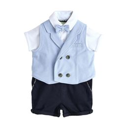 Baker By Ted Baker Romper/Bodysuit boy Blue size 9-12 mths