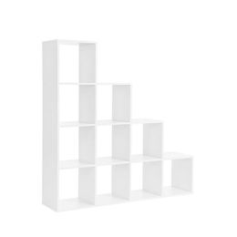 Boxxx Raumteiler, Wei&szlig;, Holzwerkstoff, 5 F&auml;cher, 129.5x129.5x29 cm, Wohnzimmer, Raumteiler & Paravents, Raumteiler