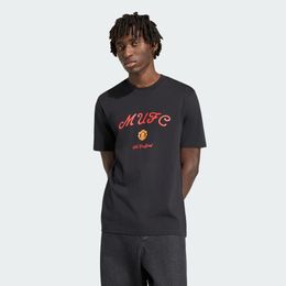 adidas Performance Funktionsshirt 'Manchester United Seasonal Grafik' Herren Gr&ouml;&szlig;e XS gelb / rot / schwarz