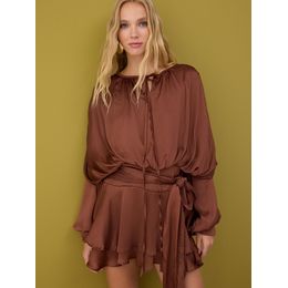 Trendyol Kleid Damen Gr&ouml;&szlig;e 36 braun Winterkleid