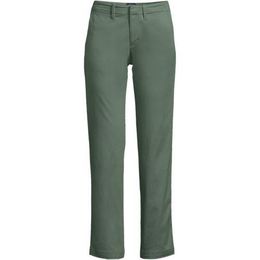 LANDS' END 7/8-Chinos mit geradem Bein Mid Waist, Damen,  Gr&uuml;n, by Lands' End