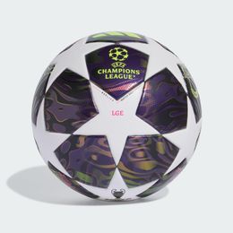 adidas Performance Ball 'UEFA Champions League Final' Herren Gr&ouml;&szlig;e 4 gelb / aubergine / pink / wei&szlig;