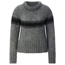 Les Racines du Ciel Damen-Jacquardpullover S Graumeliert