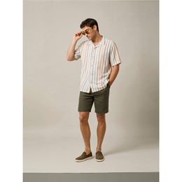 Knowledge Cotton Apparel Herrenshorts Leinen L Oliv