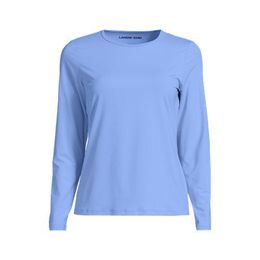 LANDS' END Badeshirt, Damen,  Blau, Nylon-Mischung, by Lands' End