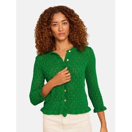 Love & Roses Strickjacke Damen Gr&ouml;&szlig;e 4XL gr&uuml;n