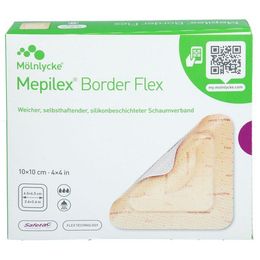 Mepilex Border Flex Schaumverb.haft.10x10 cm 10 St