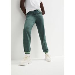 bonprix Sweathose aus Baumwoll-Mix 2er Pack, schwarz, Gr.36/38 (S), Bequeme Sweathose aus Stretch-Material mit geripptem Bund und Saum im Doppelpack, 60% Baumwolle