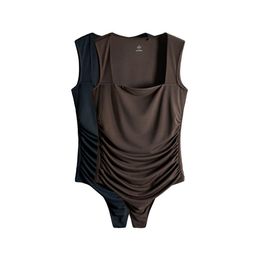 The Set Shirt Bodysuit female Brown, Black size XS
