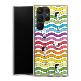 DeinDesign Galaxy S23 Ultra Handy Silikon H&uuml;lle Case transparent Handyh&uuml;lle Snoopy Muster Peanuts Silikon Case