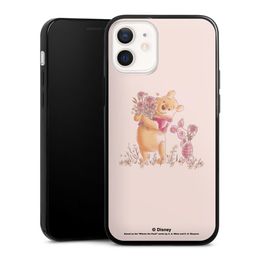 DeinDesign iPhone 12 mini Handy Slim Case extra d&uuml;nn Silikon Handyh&uuml;lle schwarz H&uuml;lle Official Licensed Product Winnie The Pooh Piglet Disney Silikon Slim Case