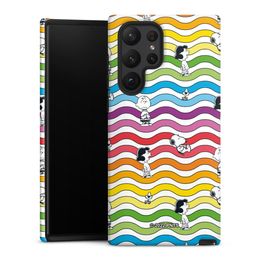 DeinDesign Galaxy S23 Ultra Handy Panzer Handyh&uuml;lle robuste Outdoor H&uuml;lle Schutzh&uuml;lle matt Snoopy Muster Peanuts Tough Case