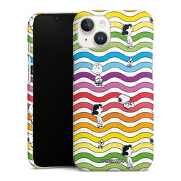DeinDesign iPhone 14 Handy Premium Case Smartphone Handyh&uuml;lle Schutzh&uuml;lle matt Snoopy Muster Peanuts Premium Case