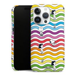 DeinDesign iPhone 14 Pro Handy Premium Case Smartphone Handyh&uuml;lle Schutzh&uuml;lle matt Snoopy Muster Peanuts Premium Case