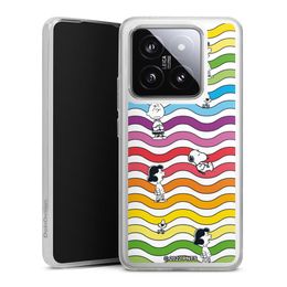 DeinDesign Xiaomi 14T Pro Handy Silikon H&uuml;lle Case transparent Handyh&uuml;lle Snoopy Muster Peanuts Silikon Case