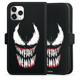 DeinDesign iPhone 11 Pro Handy Klapph&uuml;lle Handyh&uuml;lle aus Kunst Leder schwarz Flip Case Venom Marvel Official Licensed Product Sideflip mit Lasche