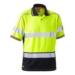 Bisley HI VIS POLYESTER MESH POLO Gelb / S