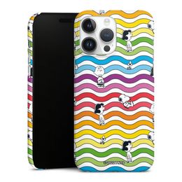 DeinDesign iPhone 14 Pro Max Handy Premium Case Smartphone Handyh&uuml;lle Schutzh&uuml;lle matt Snoopy Muster Peanuts Premium Case