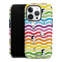 DeinDesign iPhone 14 Pro Handy Panzer Handyh&uuml;lle robuste Outdoor H&uuml;lle Schutzh&uuml;lle matt Snoopy Muster Peanuts Tough Case