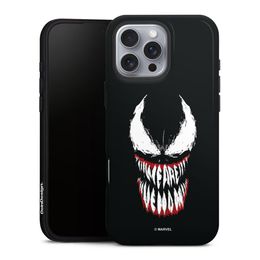 DeinDesign iPhone 16 Pro Max Handy Panzer Handyh&uuml;lle robuste Outdoor H&uuml;lle Schutzh&uuml;lle gl&auml;nzend Venom Marvel Official Licensed Product Tough Case