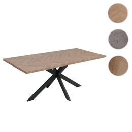 Mendler Esszimmertisch HWC-O55, K&uuml;chentisch Tisch Esstisch, Industrial MDF Metall 180cm ~ Variantenangebot 122168+122169