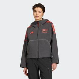 adidas Performance Sportjacke 'Audi Formula One Team' Damen Gr&ouml;&szlig;e XL/XXL orangerot / schwarz