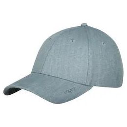 Baseball Cap Lerros "Basecap in Fischgr&auml;tstruktur, unifarben", Herren, Gr. Normalgr&ouml;&szlig;en, storm grau, Baumwolle, Caps