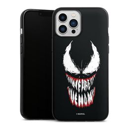 DeinDesign iPhone 13 Pro Max Handy Silikon H&uuml;lle Case schwarz Handyh&uuml;lle Venom Marvel Official Licensed Product