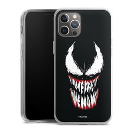 DeinDesign iPhone 12 Pro Max Handy Silikon H&uuml;lle Case transparent Handyh&uuml;lle Venom Marvel Official Licensed Product Silikon Case