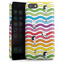 DeinDesign iPhone SE (2020) Handy Premium Case Smartphone Handyh&uuml;lle Schutzh&uuml;lle gl&auml;nzend Muster Peanuts Snoopy Premium Case