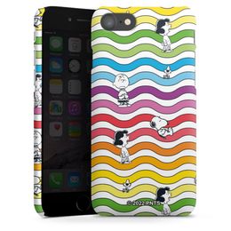 DeinDesign iPhone SE (2022) Handy Premium Case Smartphone Handyh&uuml;lle Schutzh&uuml;lle matt Snoopy Peanuts Muster Premium Case