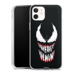 DeinDesign iPhone 12 Handy Silikon H&uuml;lle Case transparent Handyh&uuml;lle Venom Marvel Official Licensed Product Silikon Case