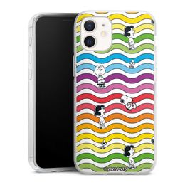 DeinDesign iPhone 12 Handy Silikon H&uuml;lle Case transparent Handyh&uuml;lle Snoopy Muster Peanuts Silikon Case