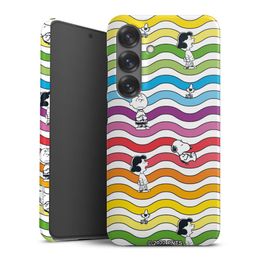 DeinDesign Galaxy S25 Handy Premium Case Smartphone Handyh&uuml;lle Schutzh&uuml;lle gl&auml;nzend Snoopy Muster Peanuts Premium Case